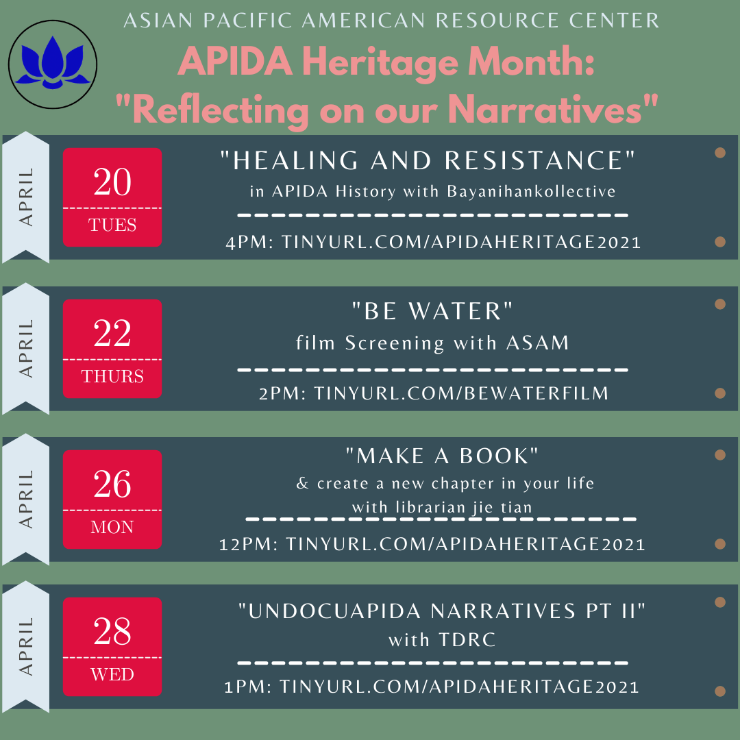 APIDA Heritage Month - Asian Pacific American Resource Center | CSUF