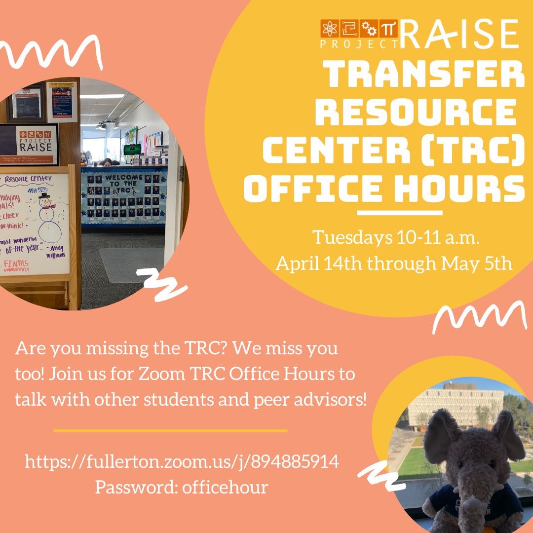Transfer Resource Center - Project RAISE | CSUF