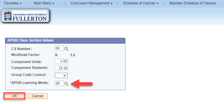 How to Make Schedule Changes in CMS | CSUF - Scheduling Office